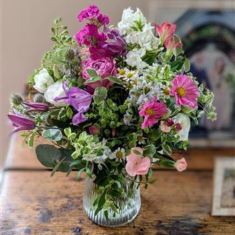 The 'Small & Perfectly Formed' Posy in a Vase